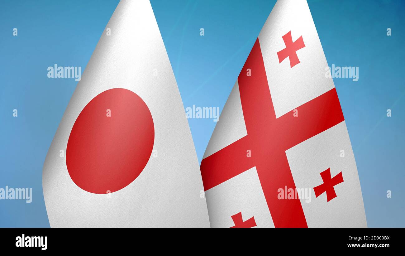 Japan georgia flag hi-res stock photography and images - Alamy