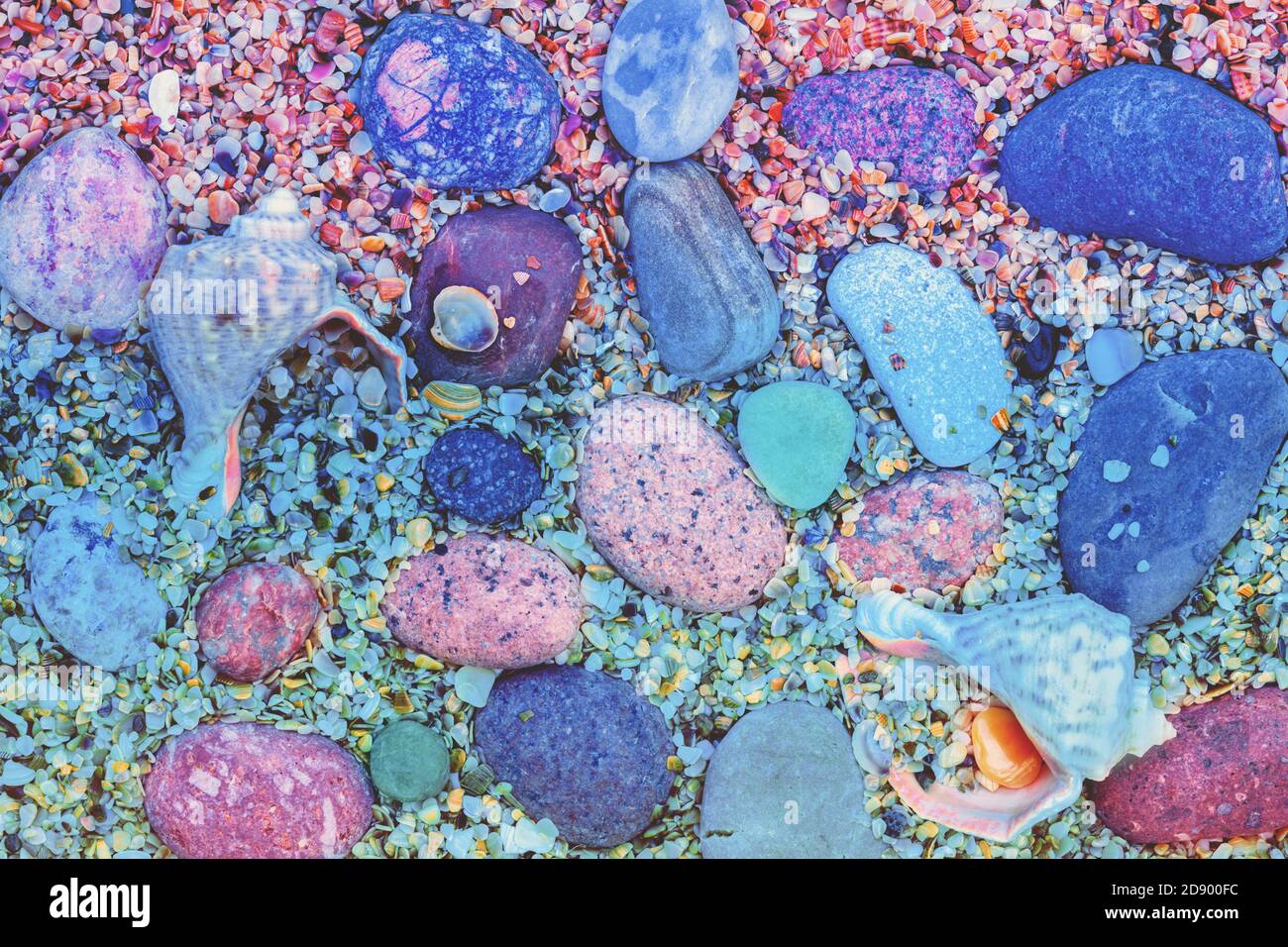 Abstract nature pebbles background. Colorful pebbles texture. Stone ...