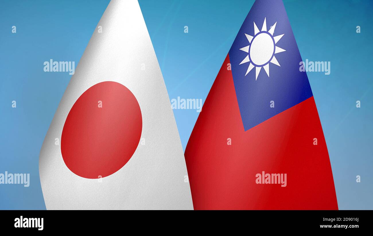 Japan taiwan flag hi-res stock photography and images - Alamy