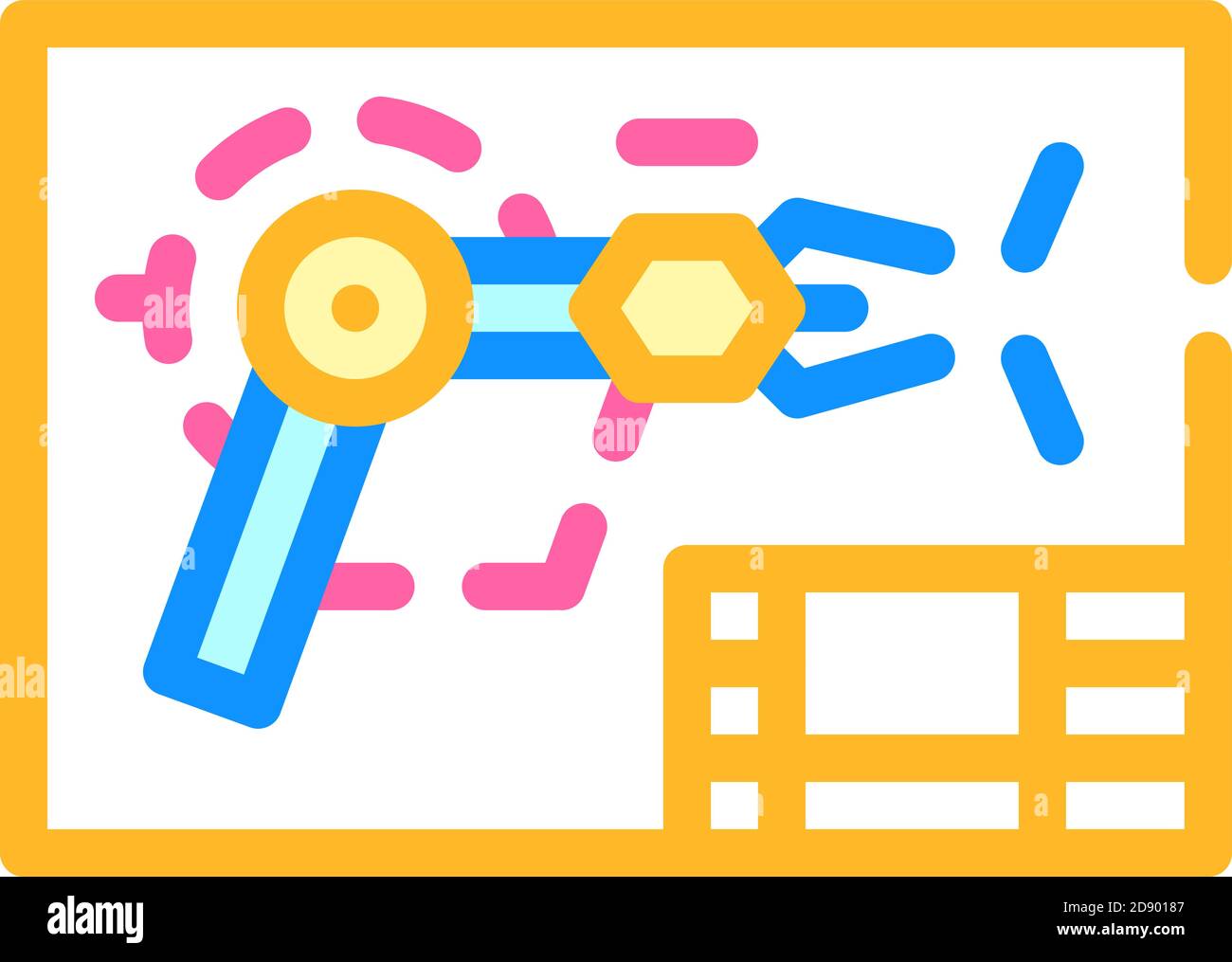 modern weapon plan color icon vector illustration Stock Vector Image ...