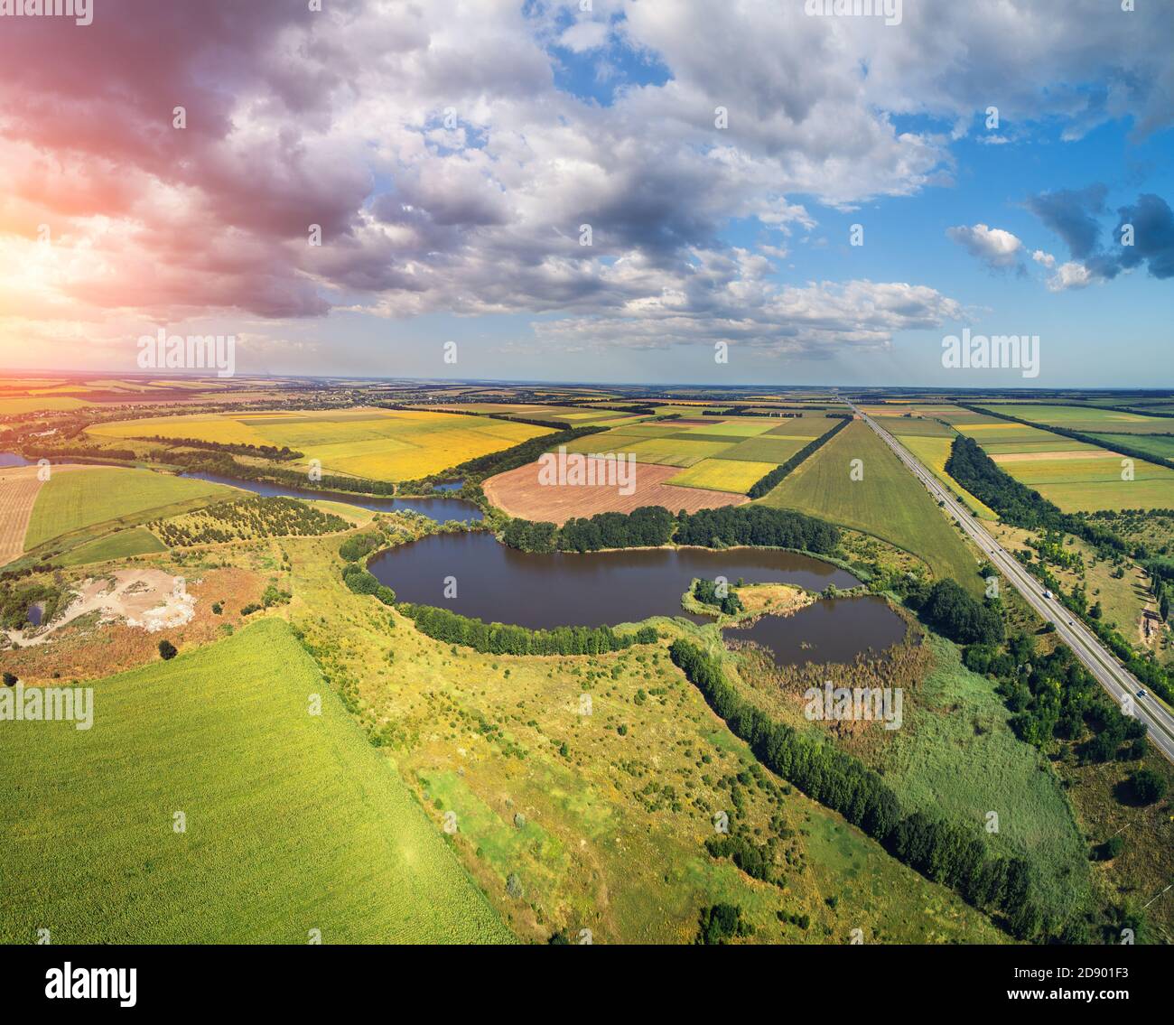 Aerial highway plantation hi-res stock photography and images - Alamy