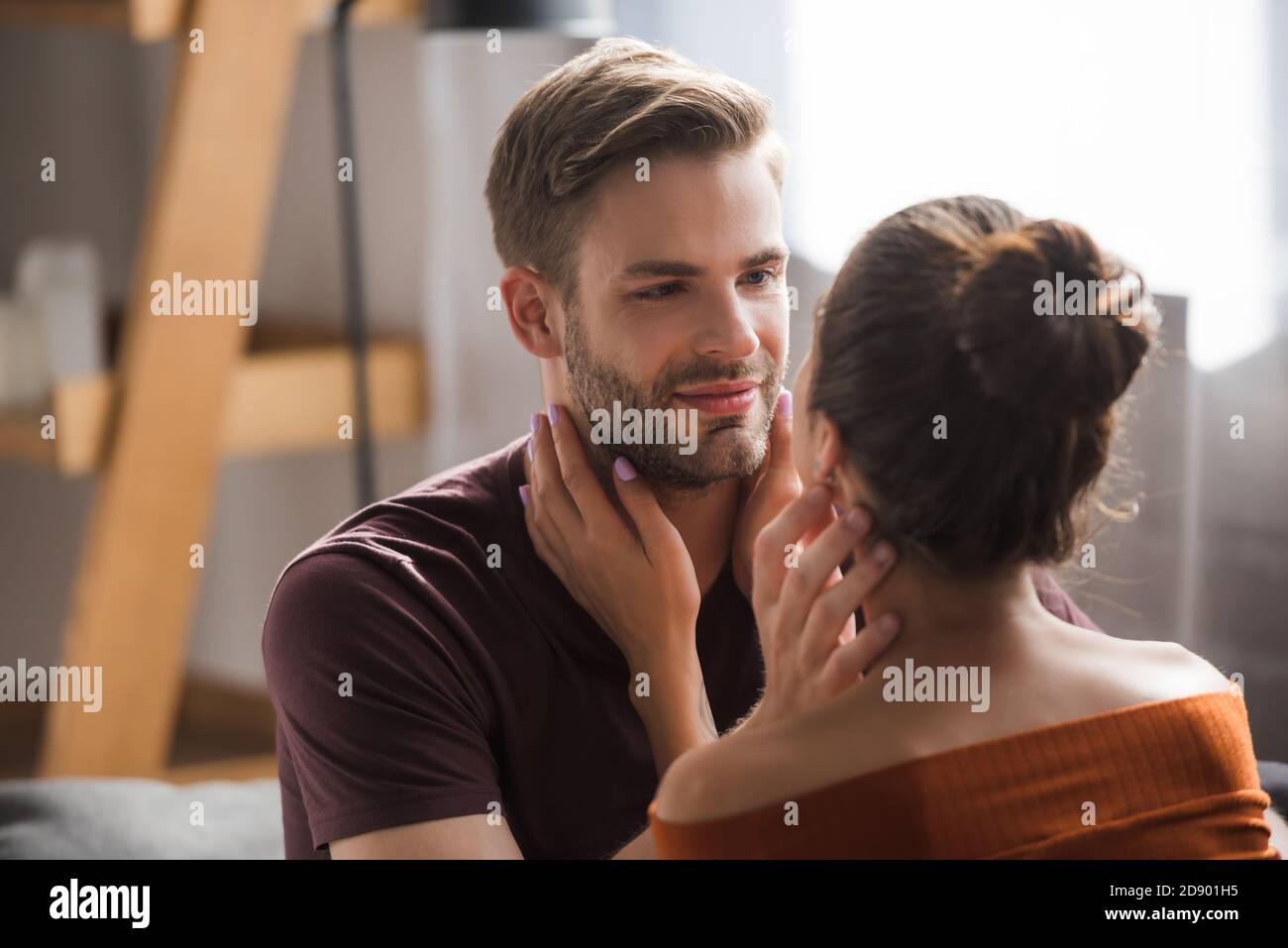 Couple touching each other hi-res stock photography and images - Alamy