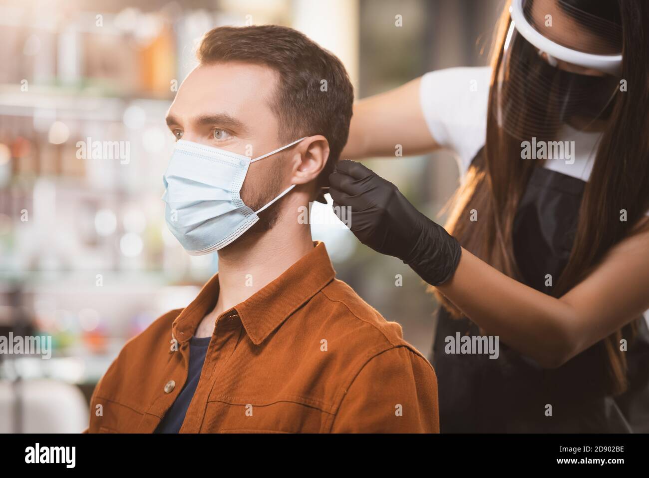 Barber masks hi-res stock photography and images - Alamy