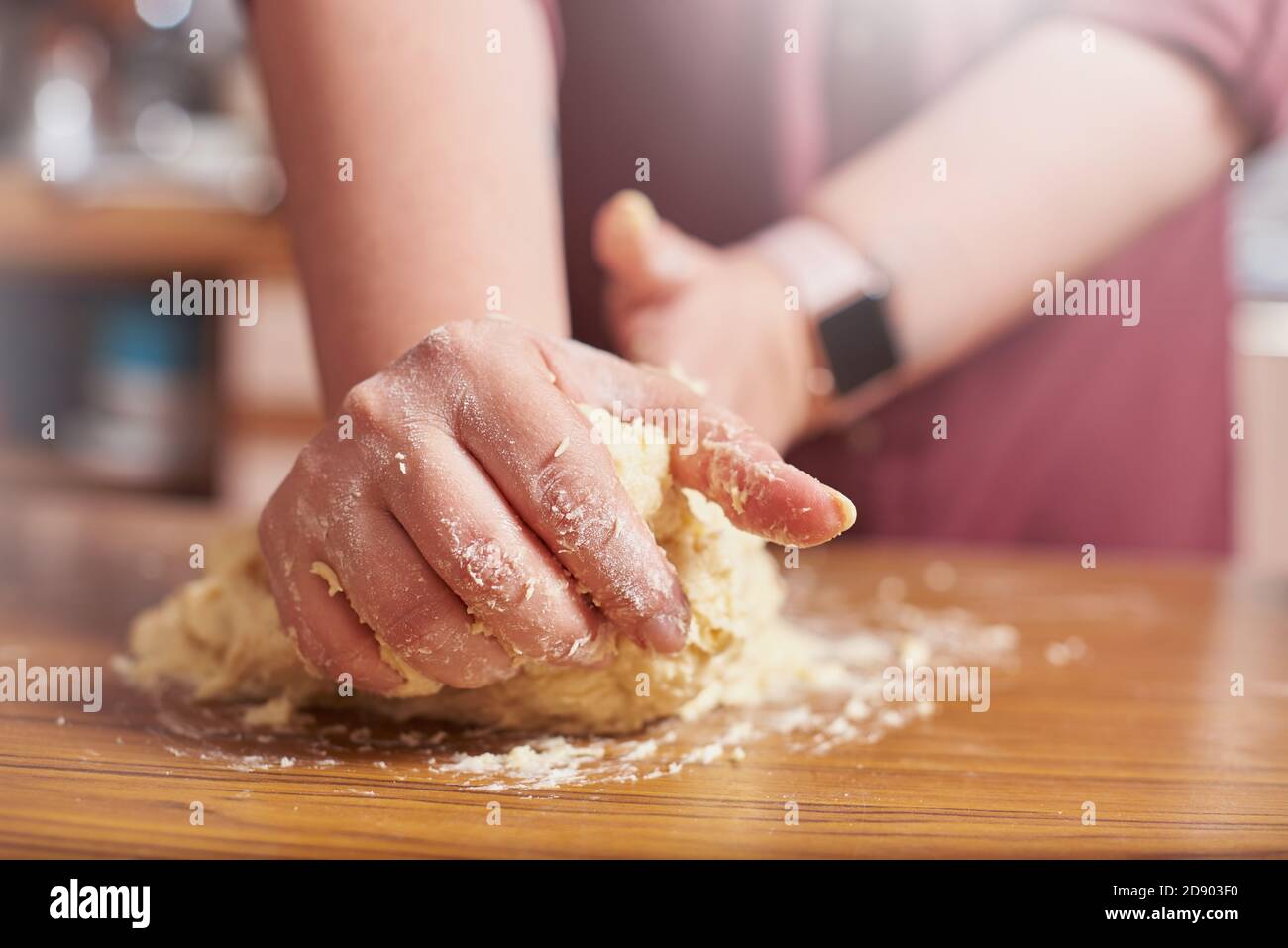 Hand kneading hi-res stock photography and images - Alamy