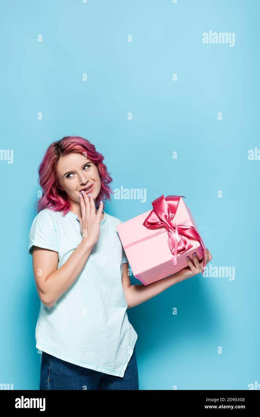 Shy embarrassed young woman hi-res stock photography and images - Alamy