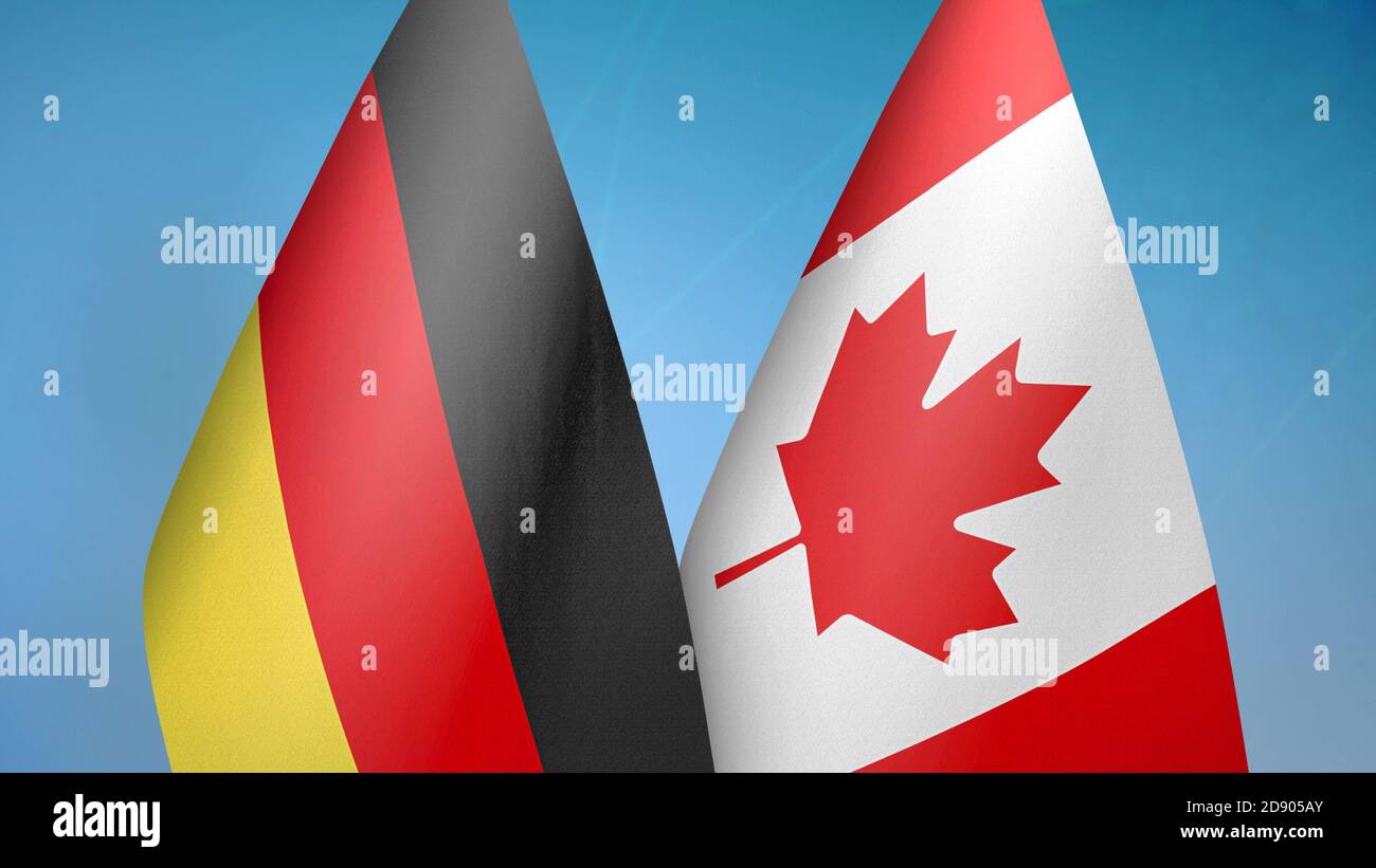 Germany canada flags 3d hi-res stock photography and images - Alamy