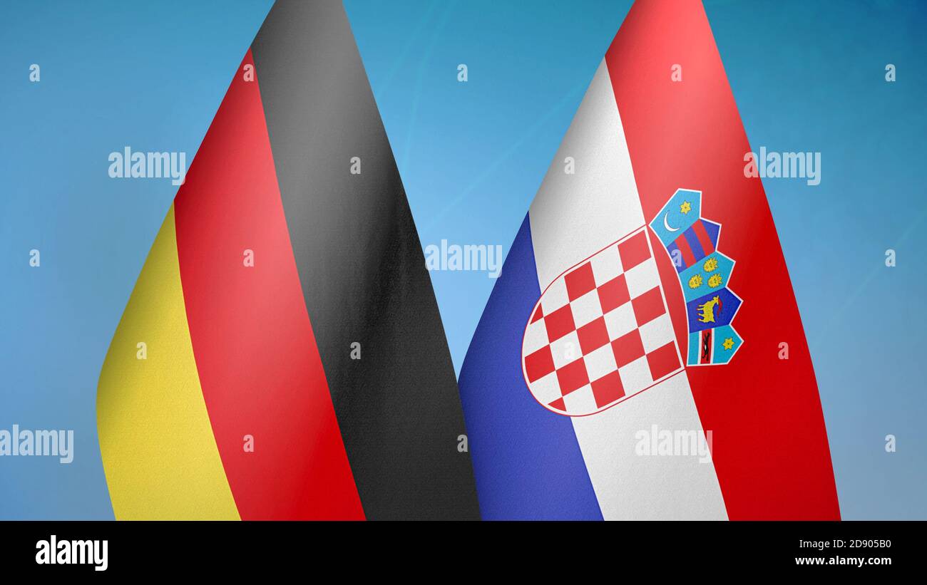 Germany croatia two flags hi-res stock photography and images - Alamy