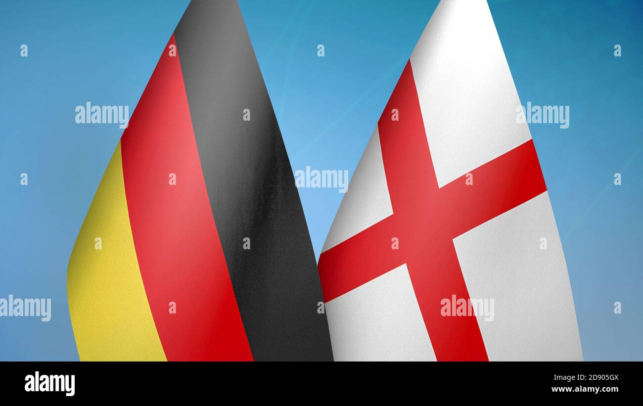 Germany england table flags hi-res stock photography and images - Alamy
