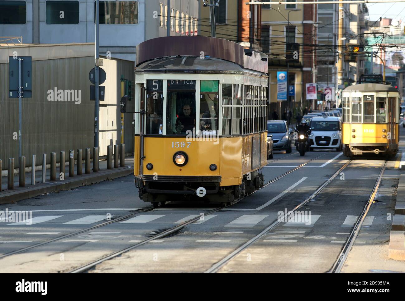 Milan tramway network hi-res stock photography and images - Alamy
