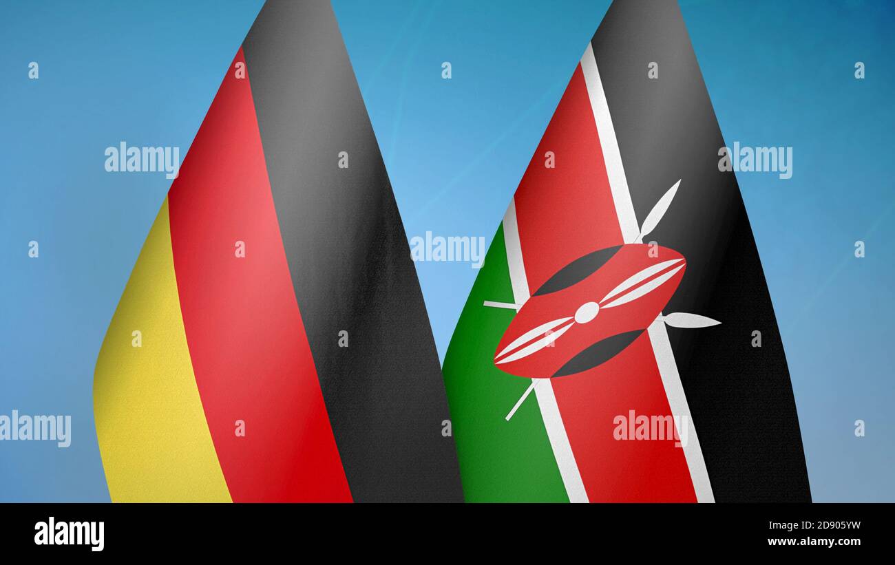 Germany and Kenya two flags Stock Photo - Alamy