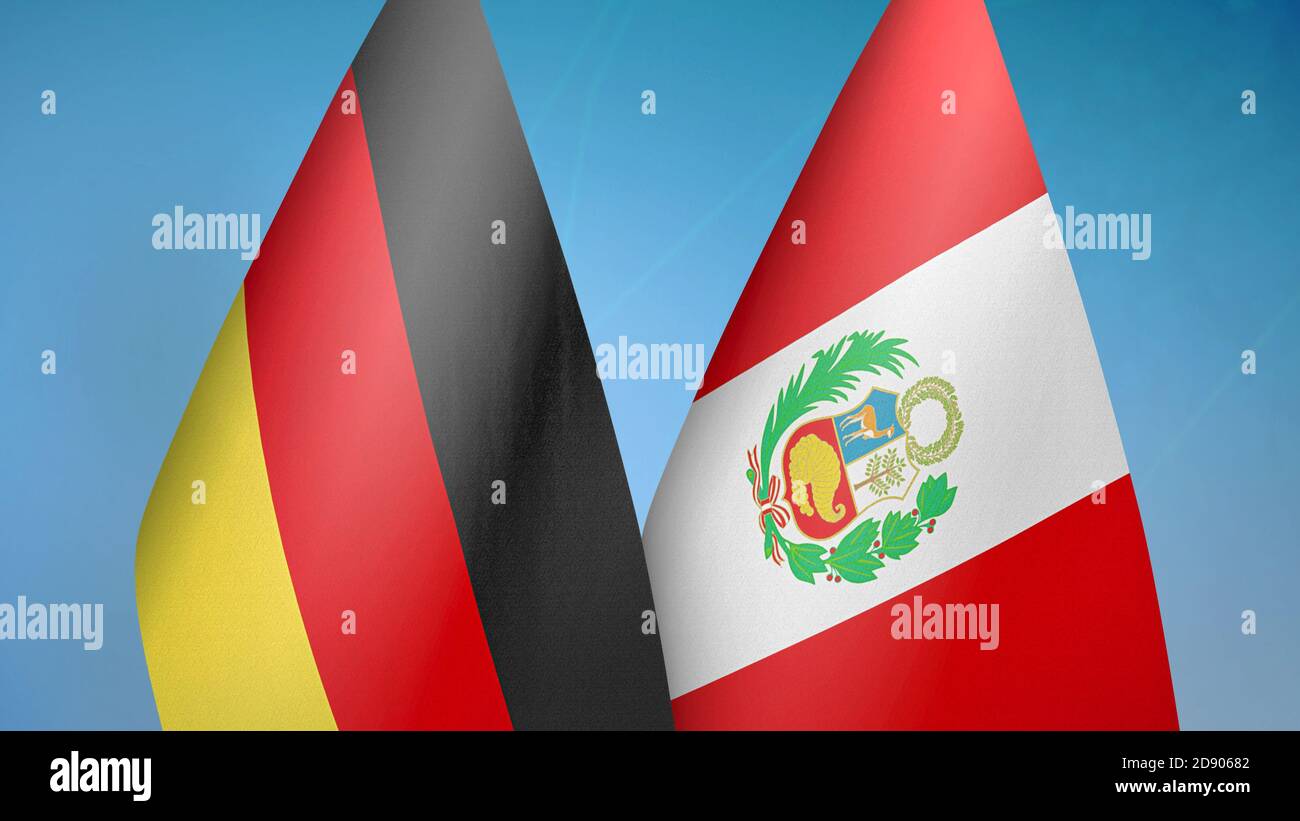 Germany peru flags 3d hi-res stock photography and images - Alamy