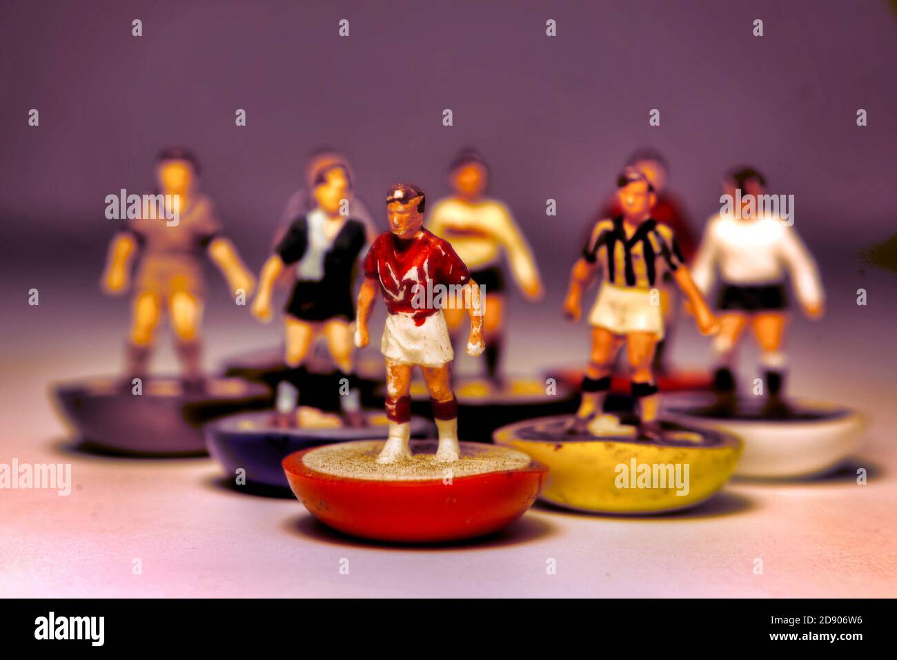 A set of vintage table soccer players Stock Photo - Alamy