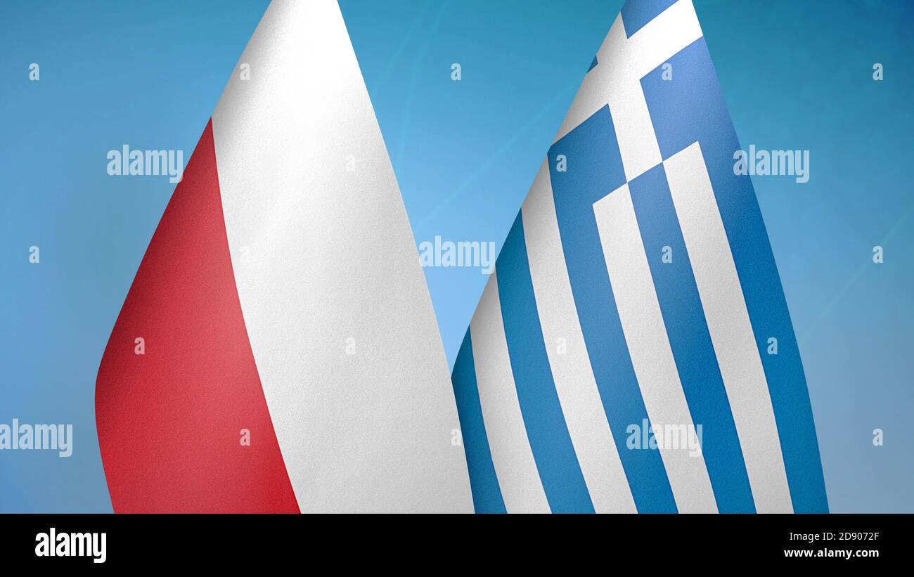 Poland greece flag hi-res stock photography and images - Alamy