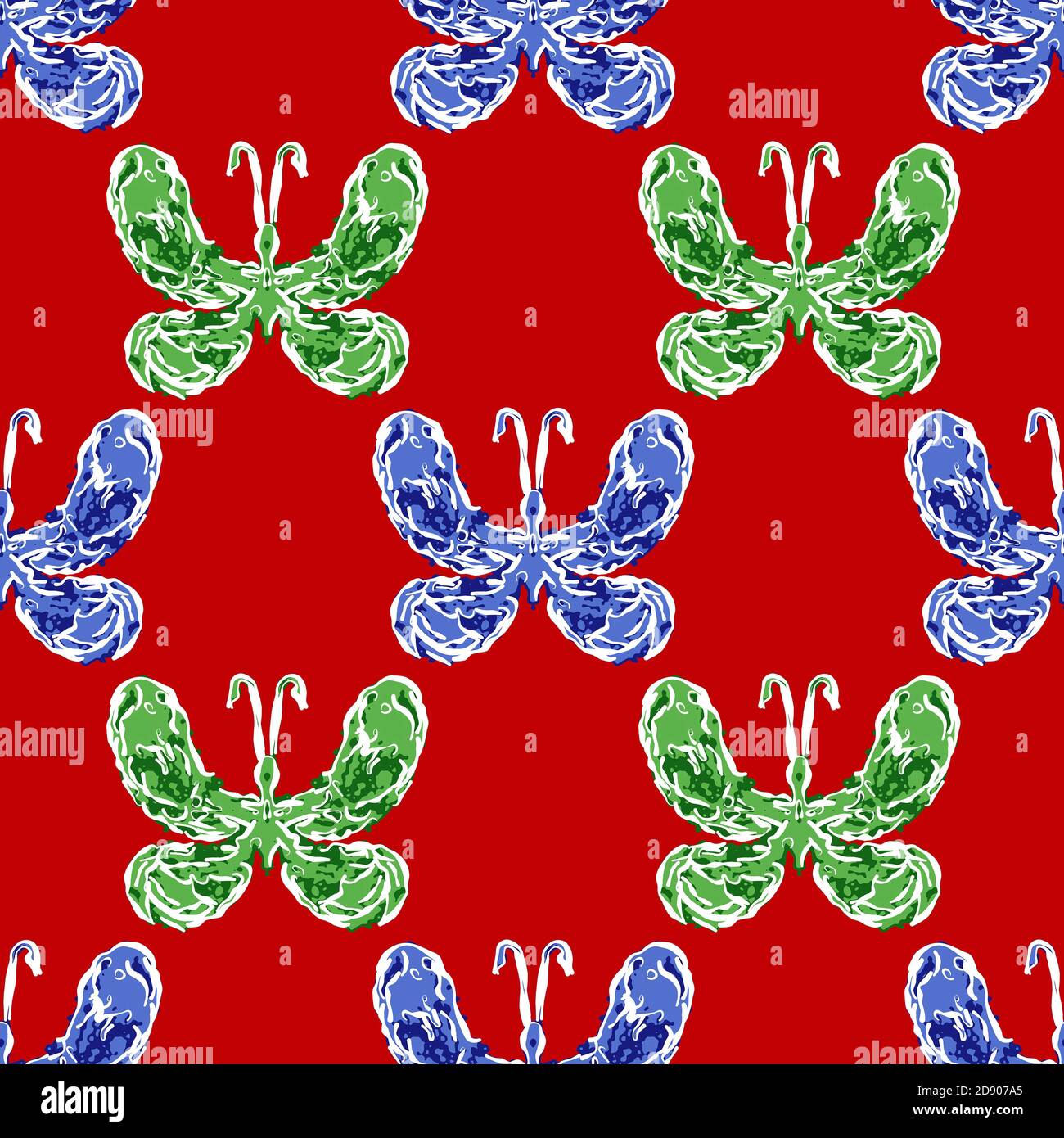 Abstract Abstract butterfly seamless pattern. Can be used as fabric ...