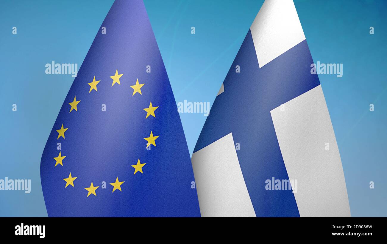 European union finnish flags hi-res stock photography and images - Alamy