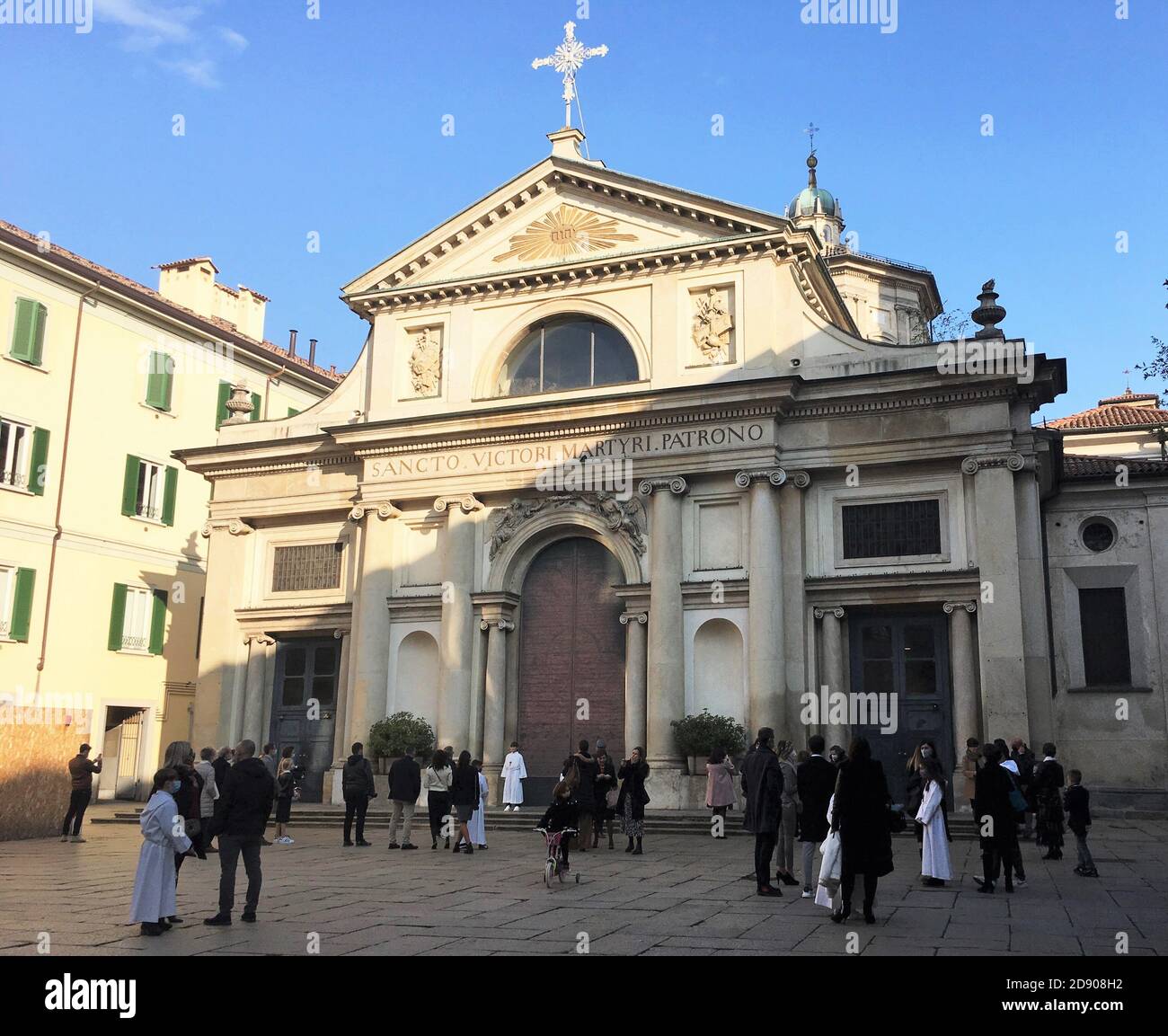 Milan, Italy. 02nd Nov, 2020. Milano, Italy CORONAVIRUS first Communion ...