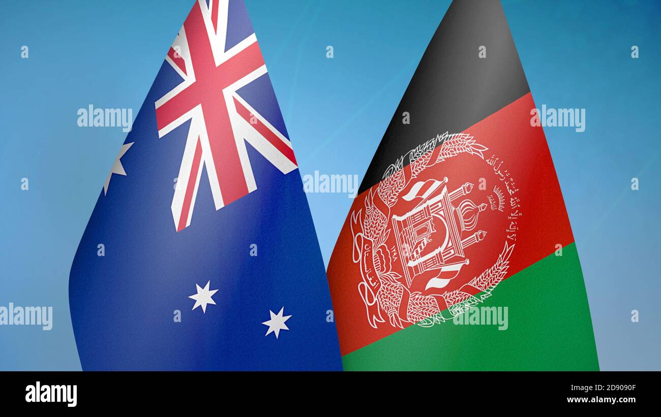 Australia and Afghanistan two flags Stock Photo - Alamy