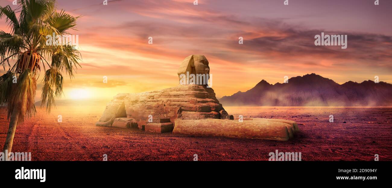 Egypt sphinx sunrise hi-res stock photography and images - Alamy