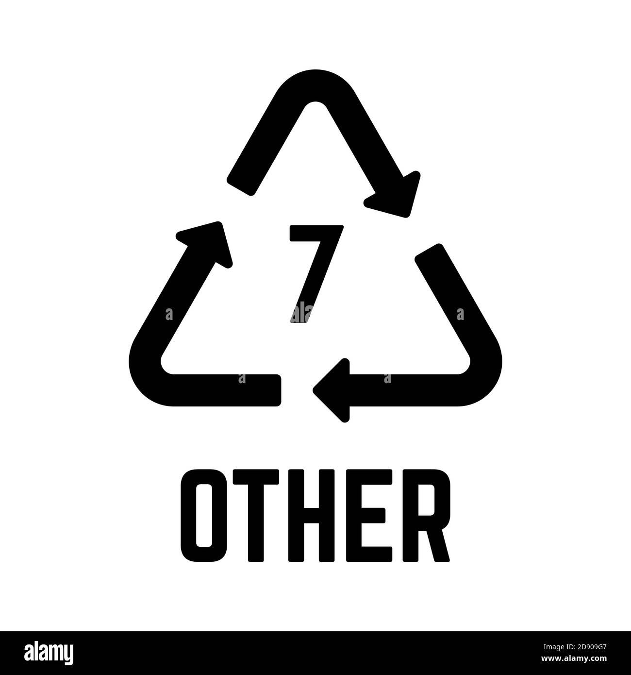 Resin identification code OTHER isolated on white Stock Vector Image ...