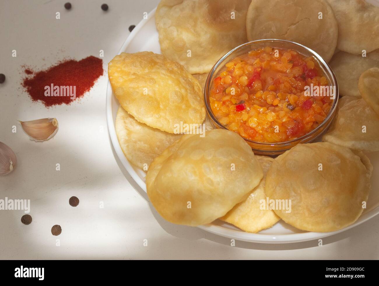 Indian luchis hi-res stock photography and images - Alamy
