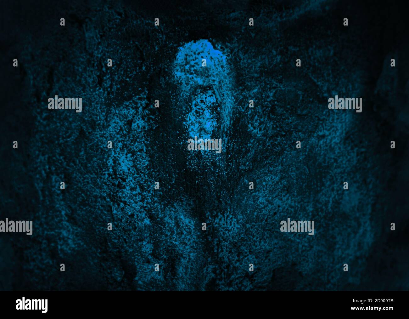 Blue abstract rusty metal background. Iron background covered with rust ...