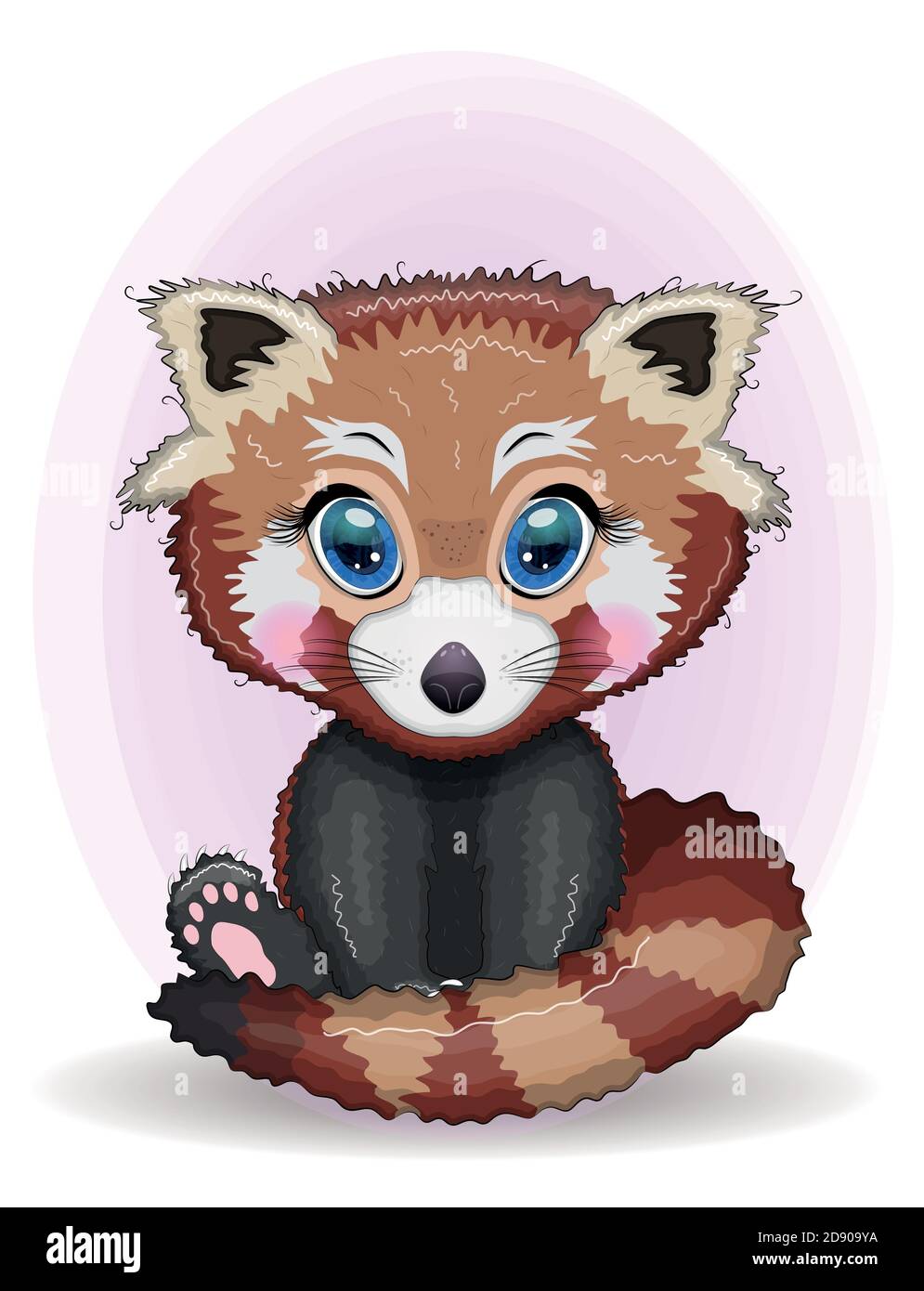Red panda picture Stock Vector Images - Alamy