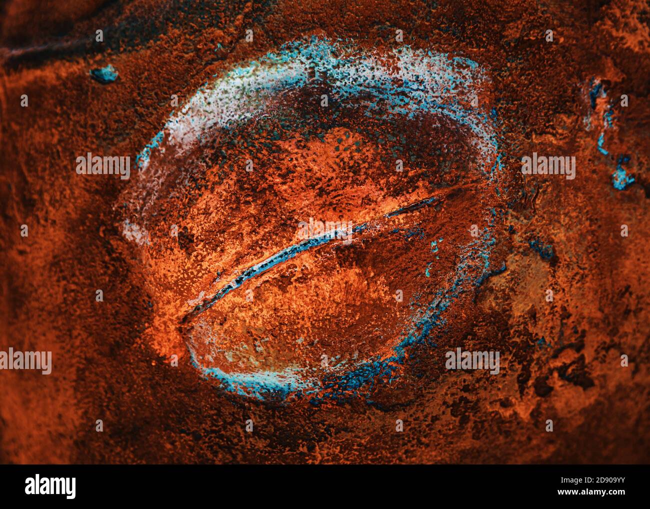 Multicolored rusty metal background. Iron background covered with rust ...