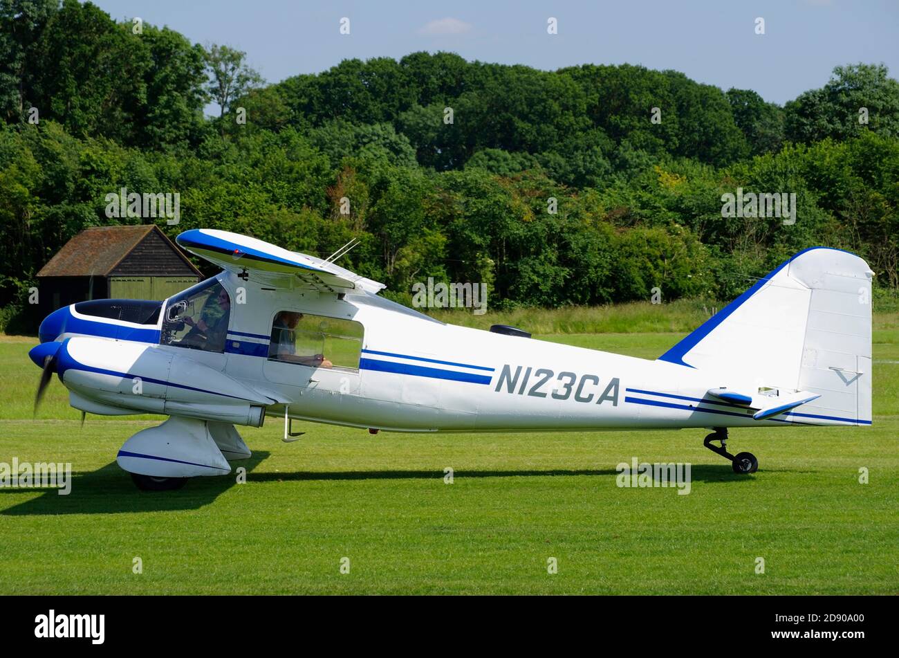 High wing twin engined light transport aircraft hi-res stock ...