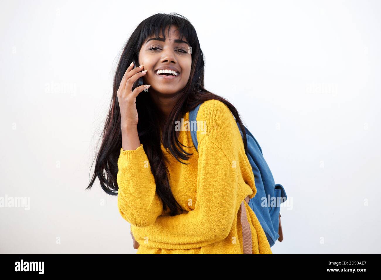 Beautiful indian girl talking on High Resolution Stock Photography and ...