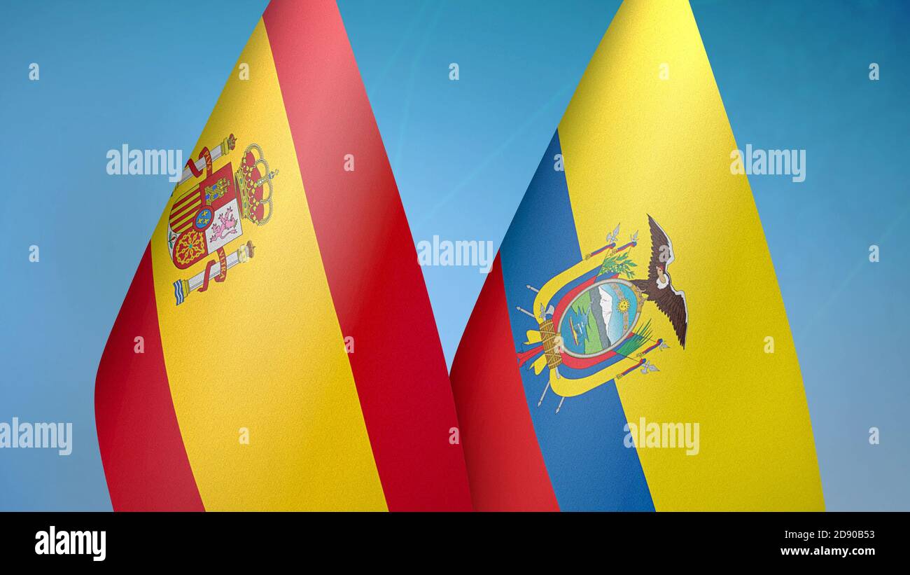 Spain ecuador flag hi-res stock photography and images - Alamy