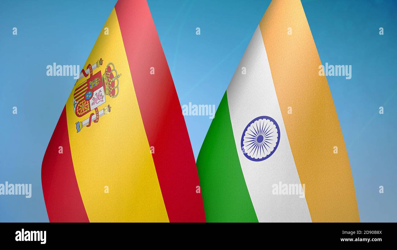 Spain india flag hi-res stock photography and images - Alamy