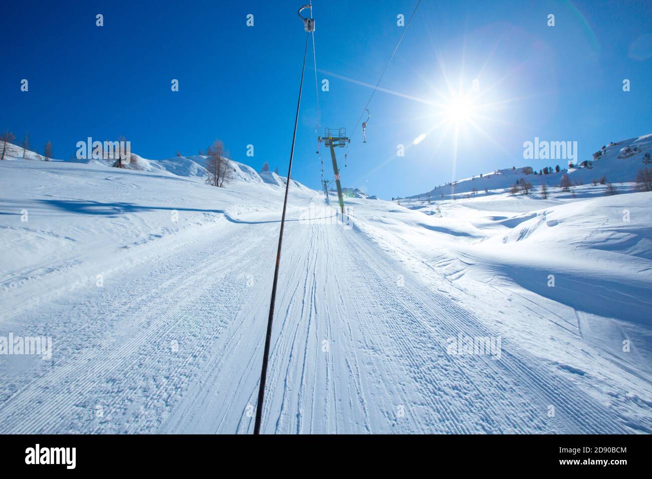 T bar ski lift hi-res stock photography and images - Alamy