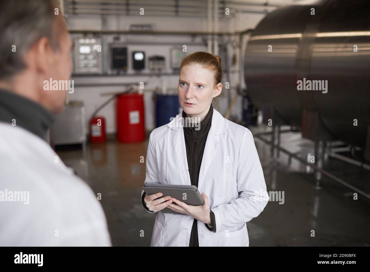 Food safety supervisor dairy plant hi-res stock photography and images ...