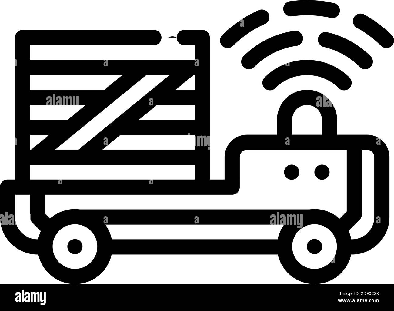 automation transportation car line icon vector illustration Stock ...