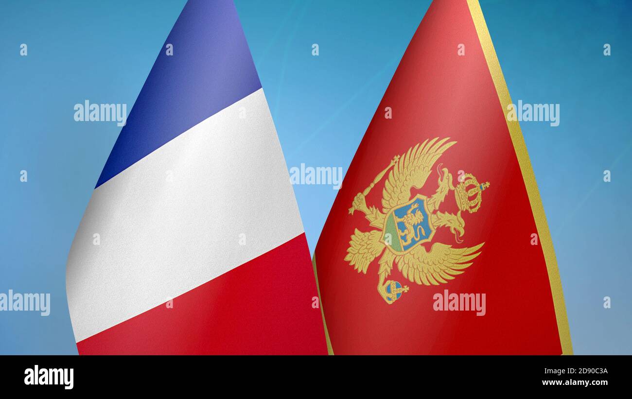 Montenegro france flag hi-res stock photography and images - Alamy