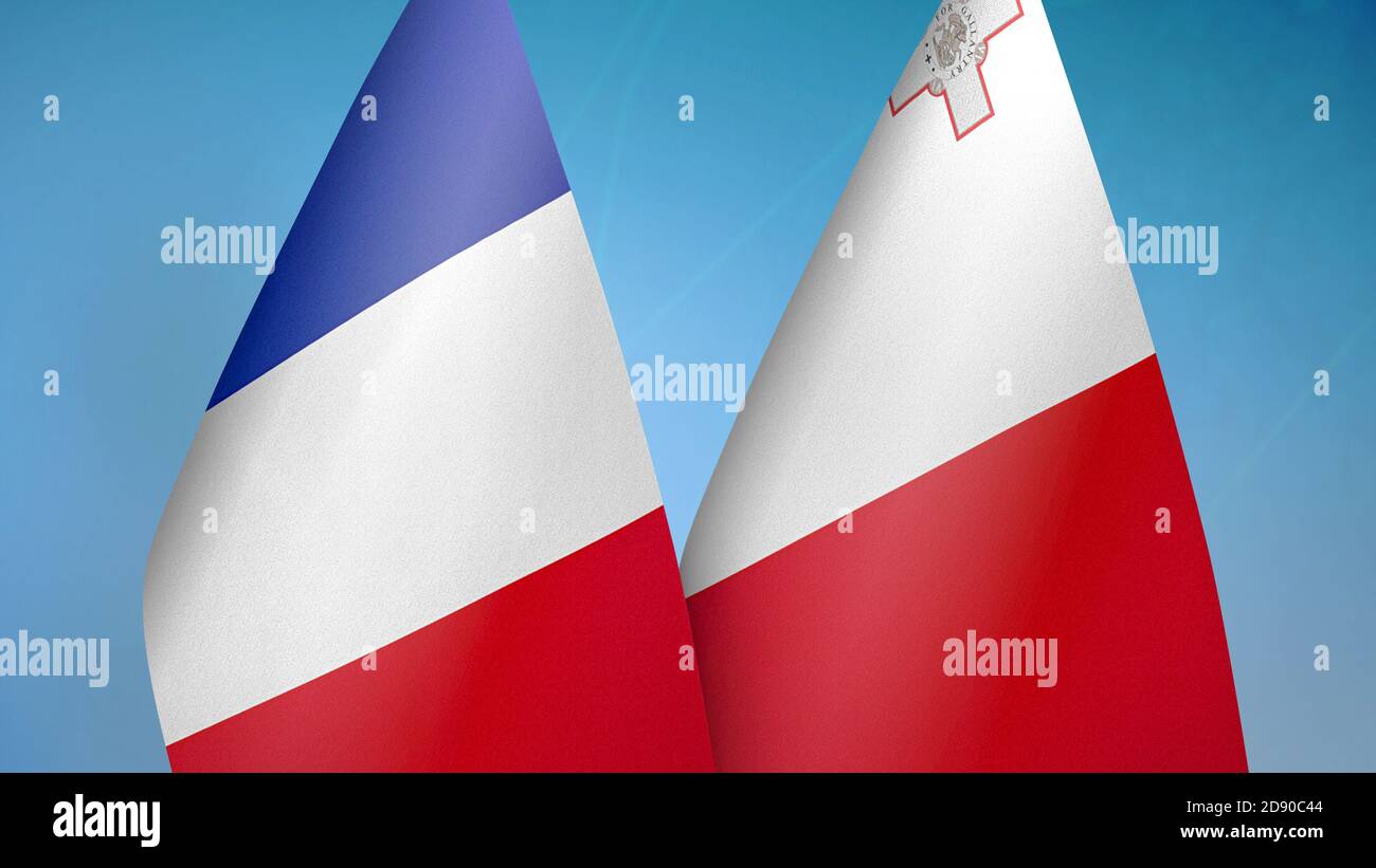 Malta france flag hi-res stock photography and images - Alamy