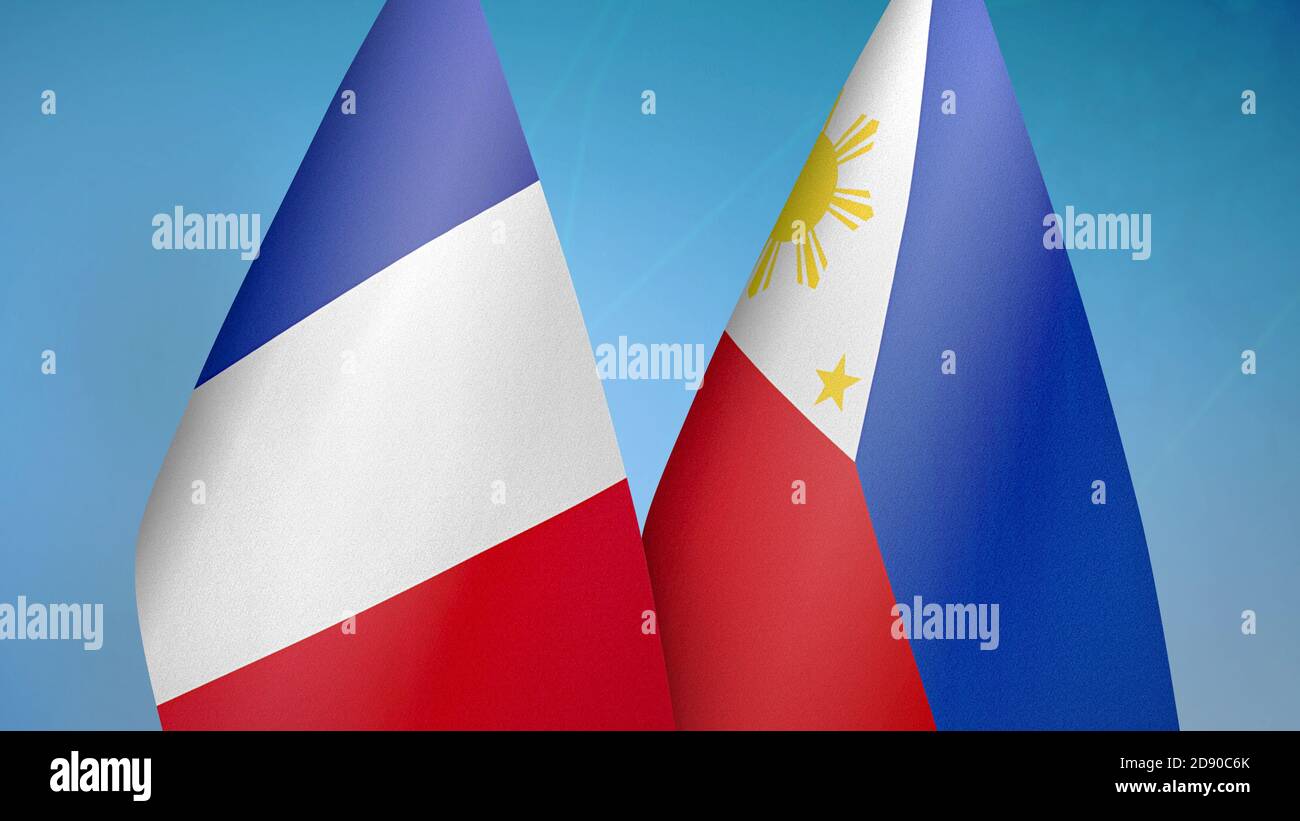 France and Philippines two flags Stock Photo - Alamy