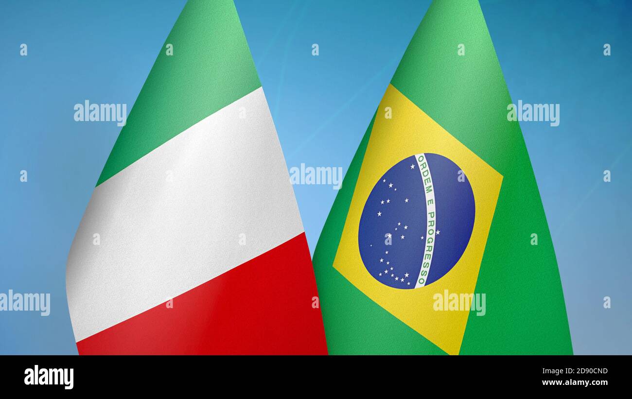 Brazil italy flag hi-res stock photography and images - Alamy