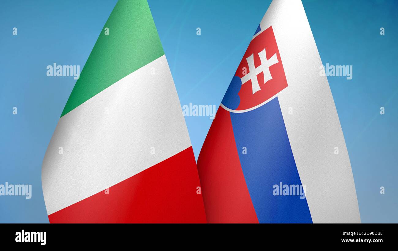 Slovakia italy flags 3d hi-res stock photography and images - Alamy