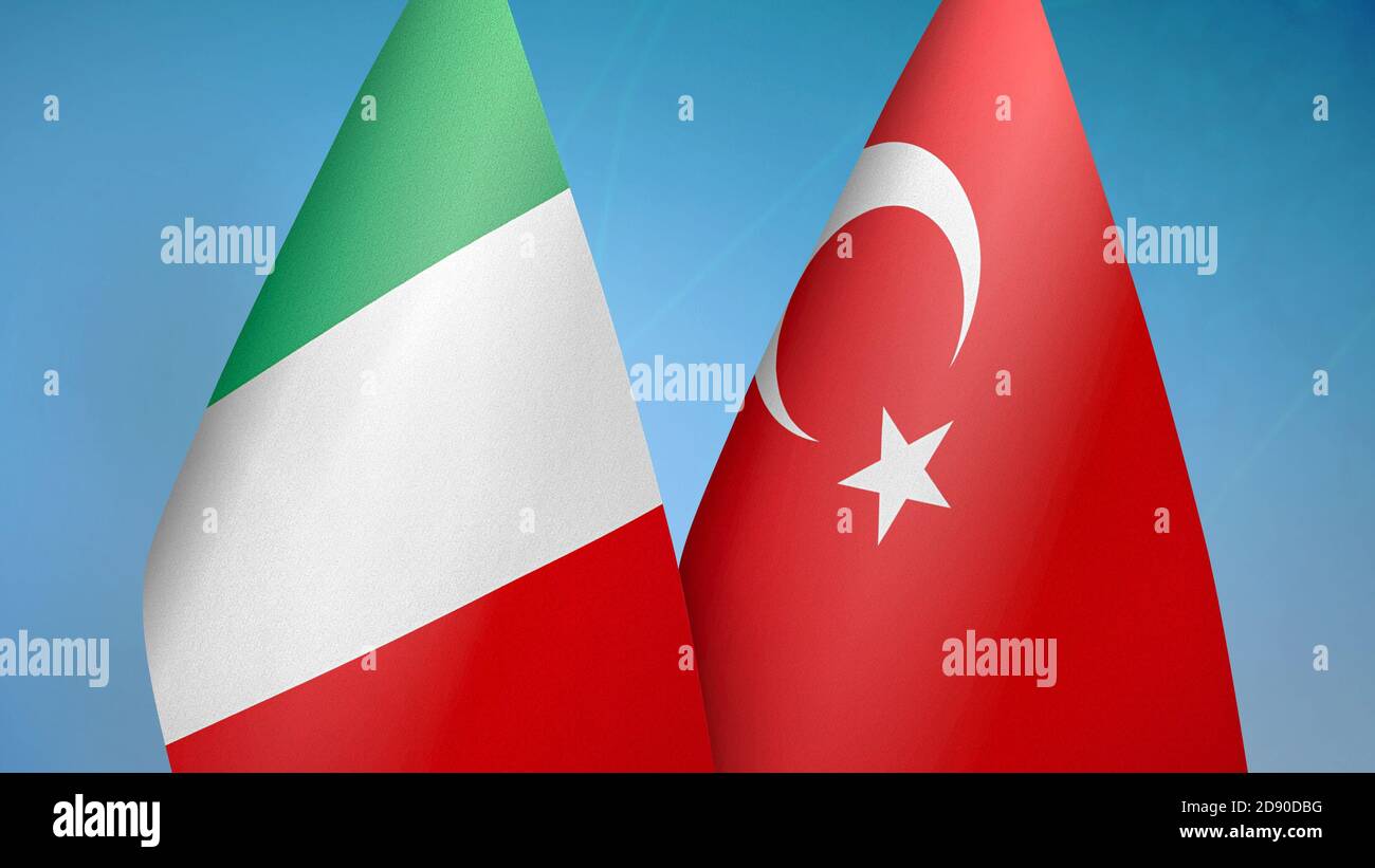 Turkey italy table flags hi-res stock photography and images - Alamy