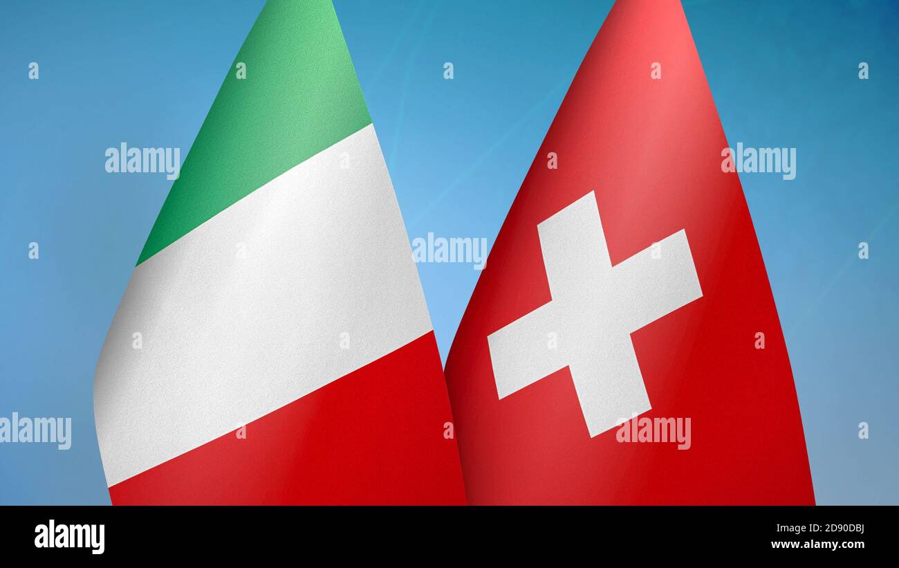 Switzerland italy flag hi-res stock photography and images - Alamy