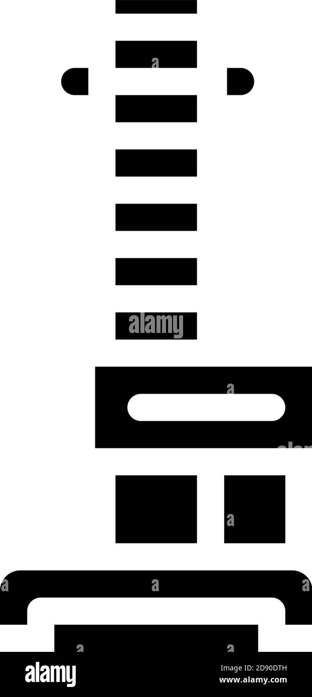 anthropometry tool glyph icon vector illustration sign Stock Vector ...