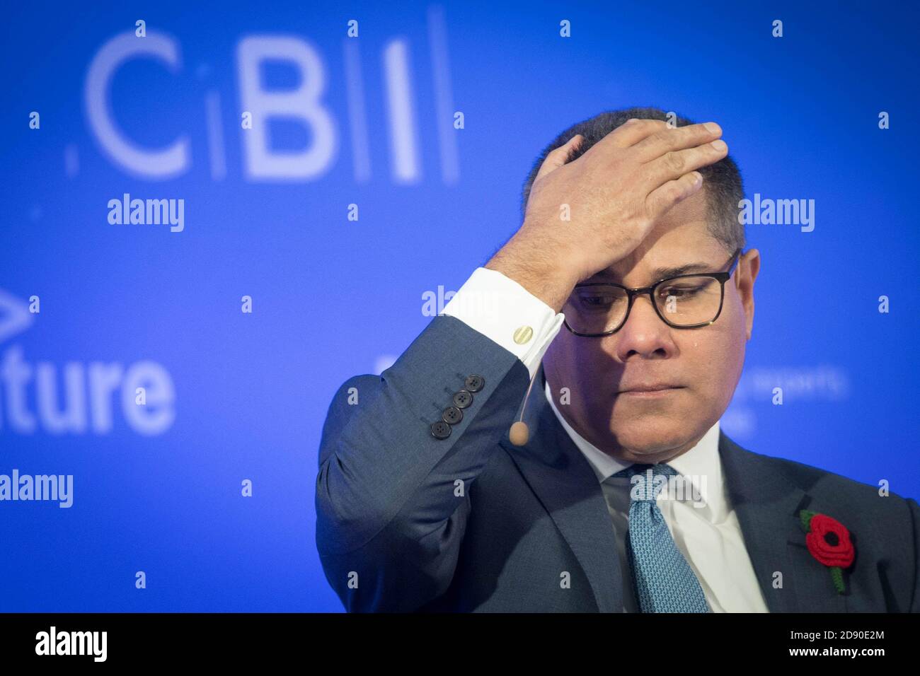 Business secretary, Alok Sharmer speaking during the CBI annual ...
