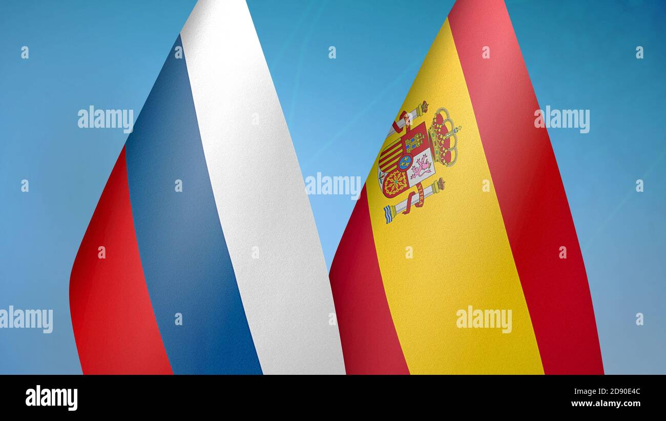 Russia and spain flags hi-res stock photography and images - Alamy