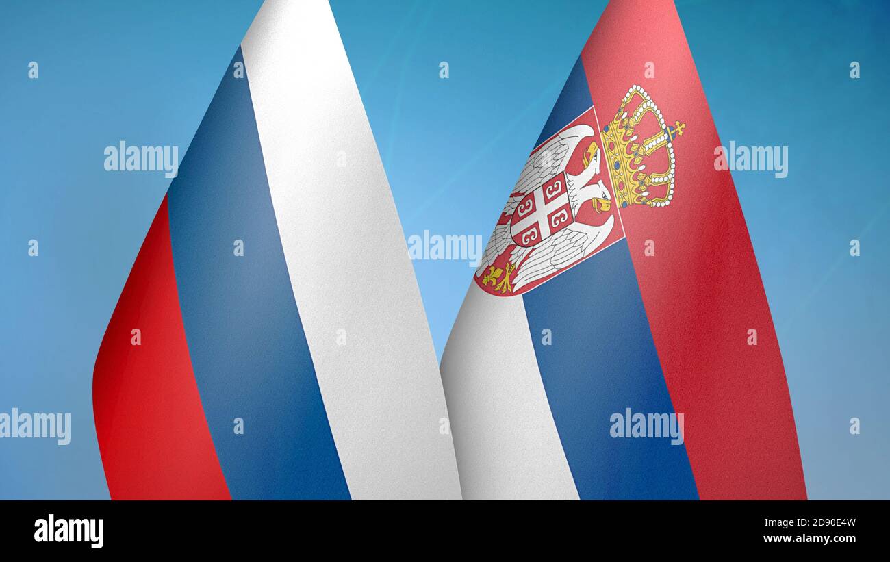 Serbian russian flag hi-res stock photography and images - Alamy