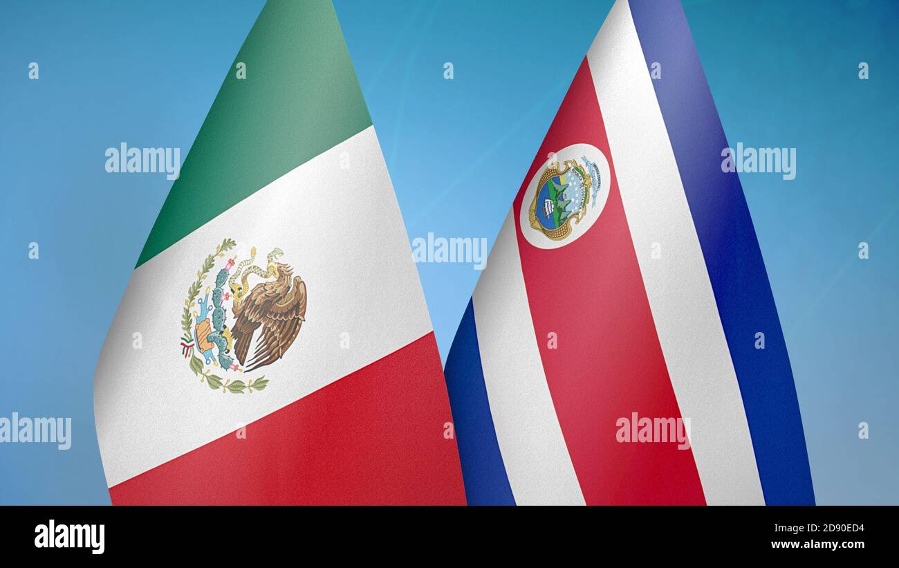 Mexico costa rica flag hi-res stock photography and images - Alamy