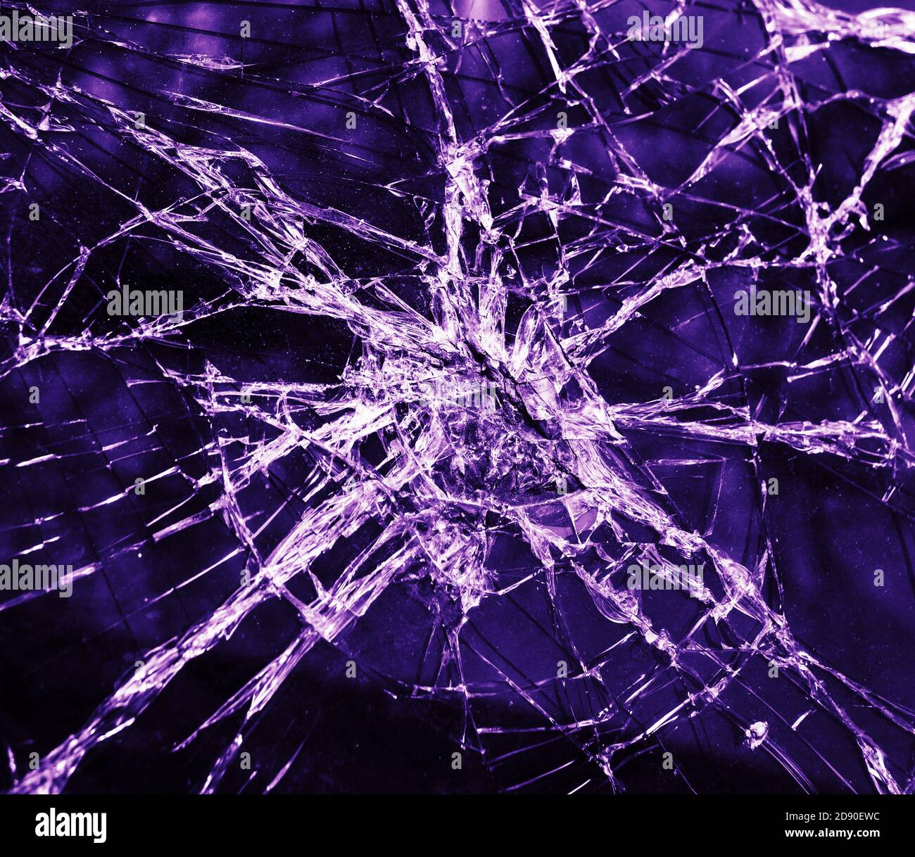 Abstract image of broken glass texture. Close-up broken car windshield ...