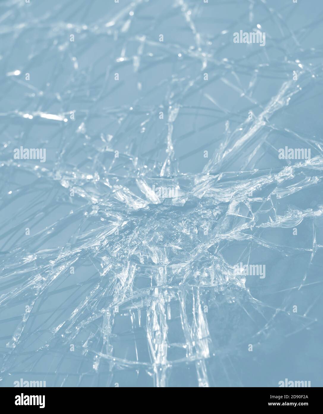 Abstract image of broken glass texture. Close-up broken car windshield ...
