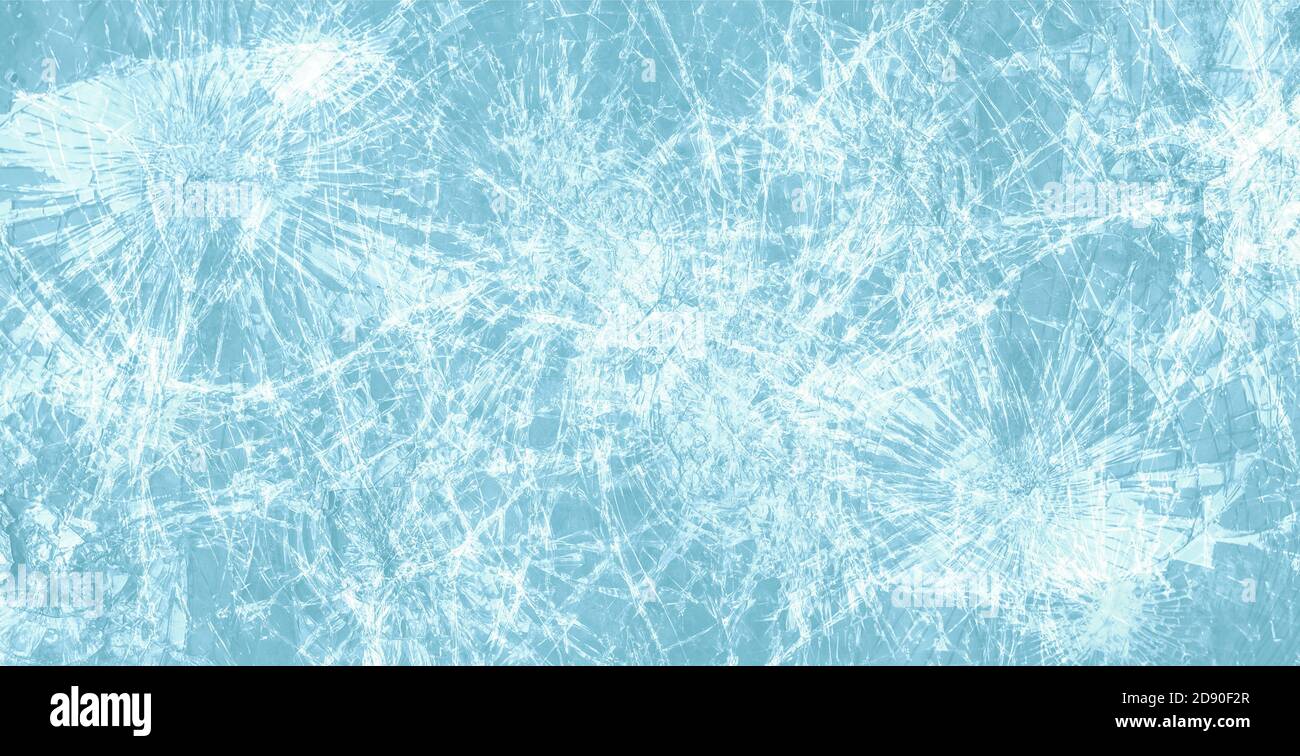 Abstract image of broken glass texture. Close-up broken car windshield ...