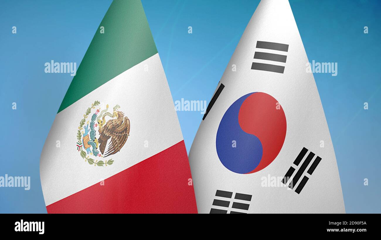 South korea mexico flag hi-res stock photography and images - Alamy
